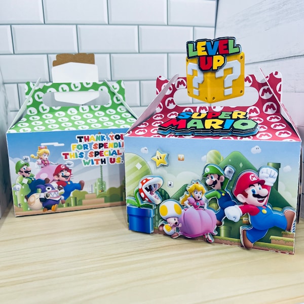 Mario Birthday Box - Etsy