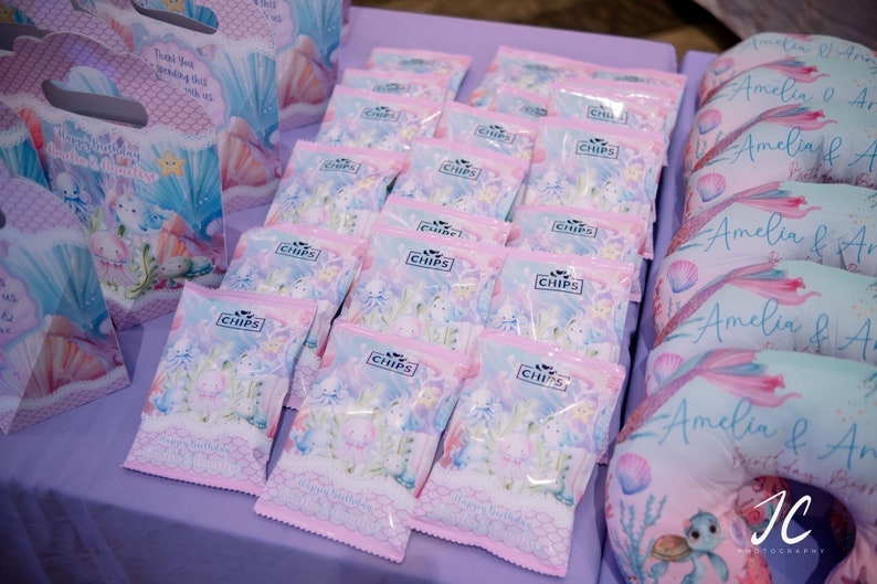 Mermaid Chip Bags, Little Mermaid Chip Bags, Under the Sea Chip Bags ...