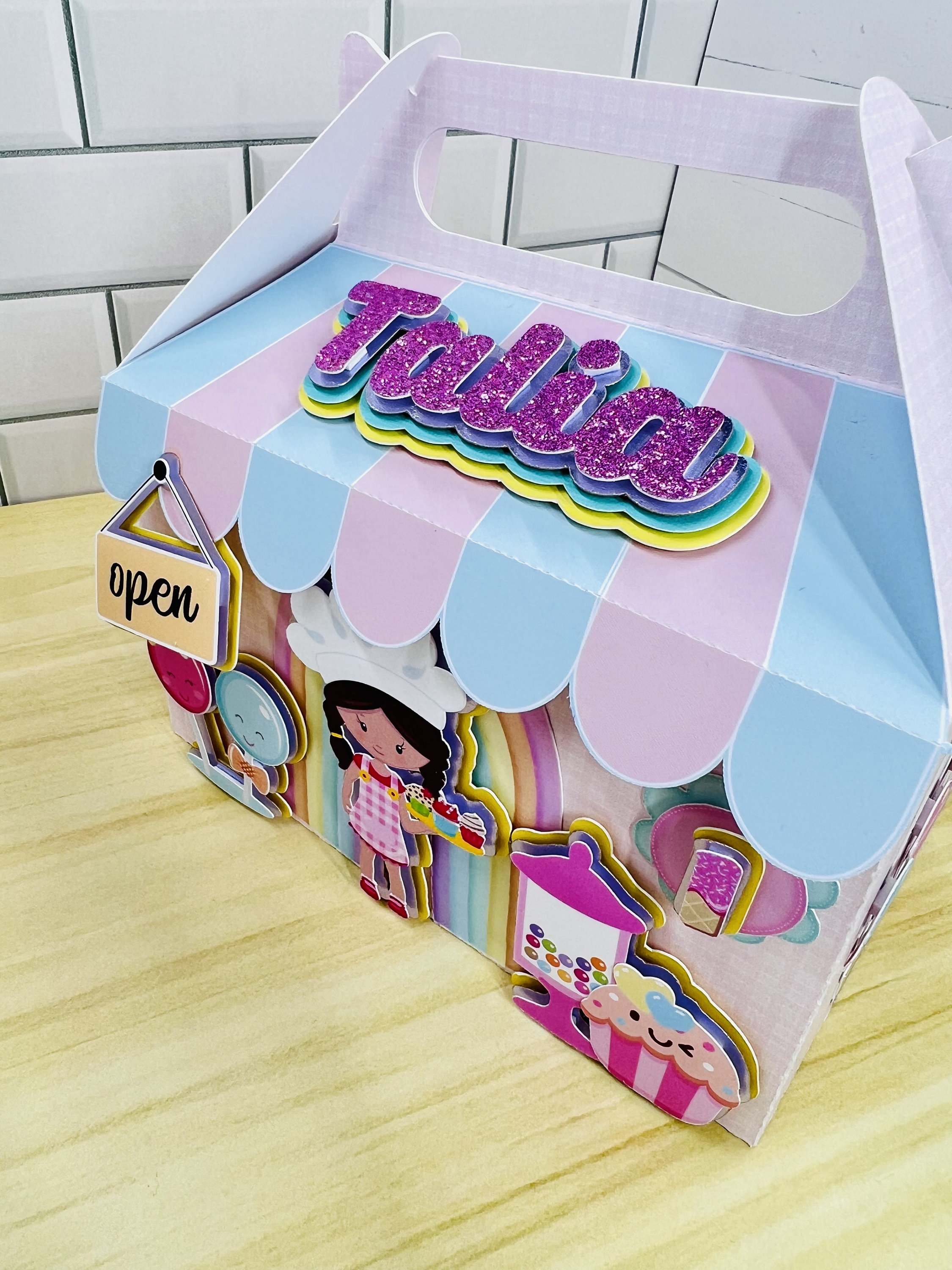 Candyshop Favor Box 3D / Candyland Gift Boxes / Sweet Shop / Candy ...