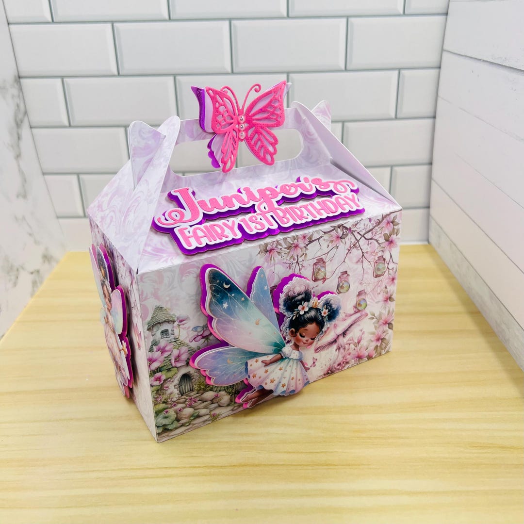 Fairy Favor Boxes 3D / Birthday Gift Boxes / Guest Gift Bags ...