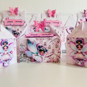 Fairy Favor Boxes 3D / Birthday Gift Boxes / Guest Gift Bags ...