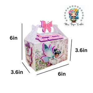 Fairy Favor Boxes 3D / Birthday Gift Boxes / Guest Gift Bags ...