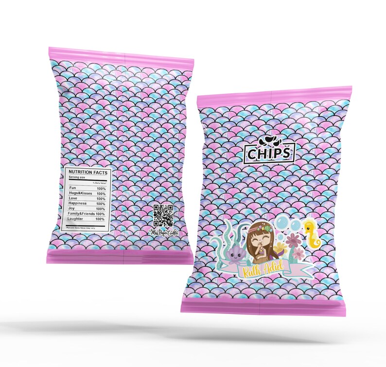 Mermaid Chip Bags, Little Mermaid Chip Bags, Under the Sea Chip Bags ...