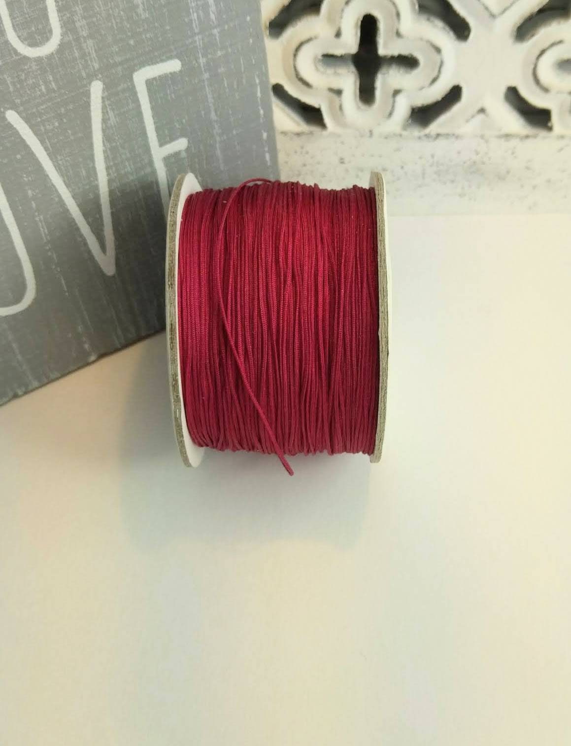 Macrame Ribbon 0.5 Mm Nylon Cord Jewelry Ribbon Port Red - Etsy UK