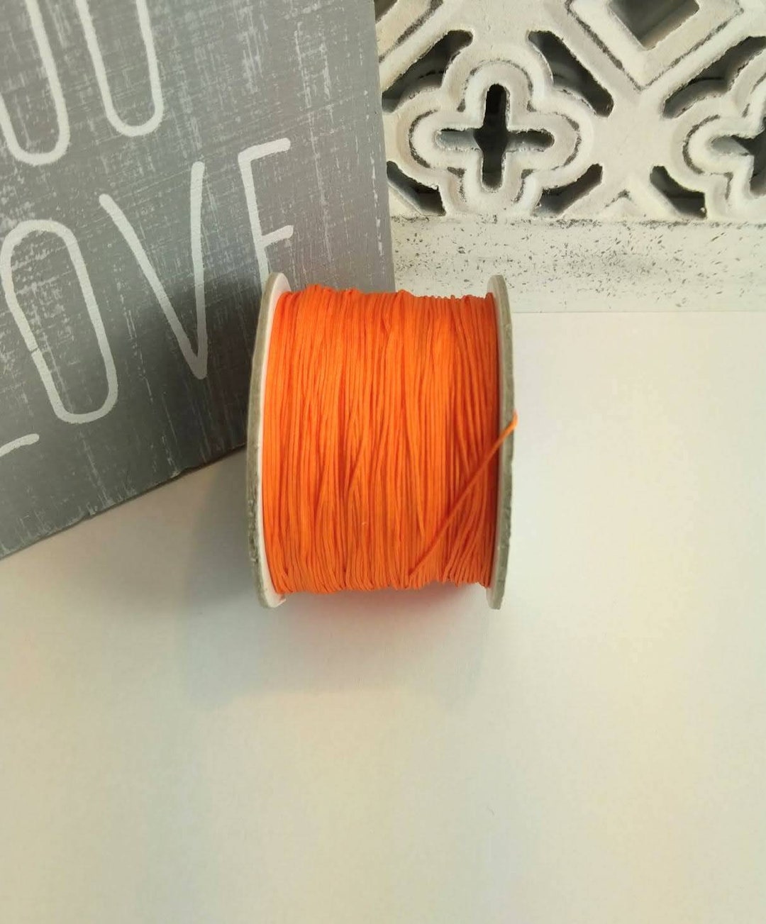 Macrame Ribbon 0.5 Mm Nylon Cord Jewelry Ribbon Orange 5 M 10 M - Etsy