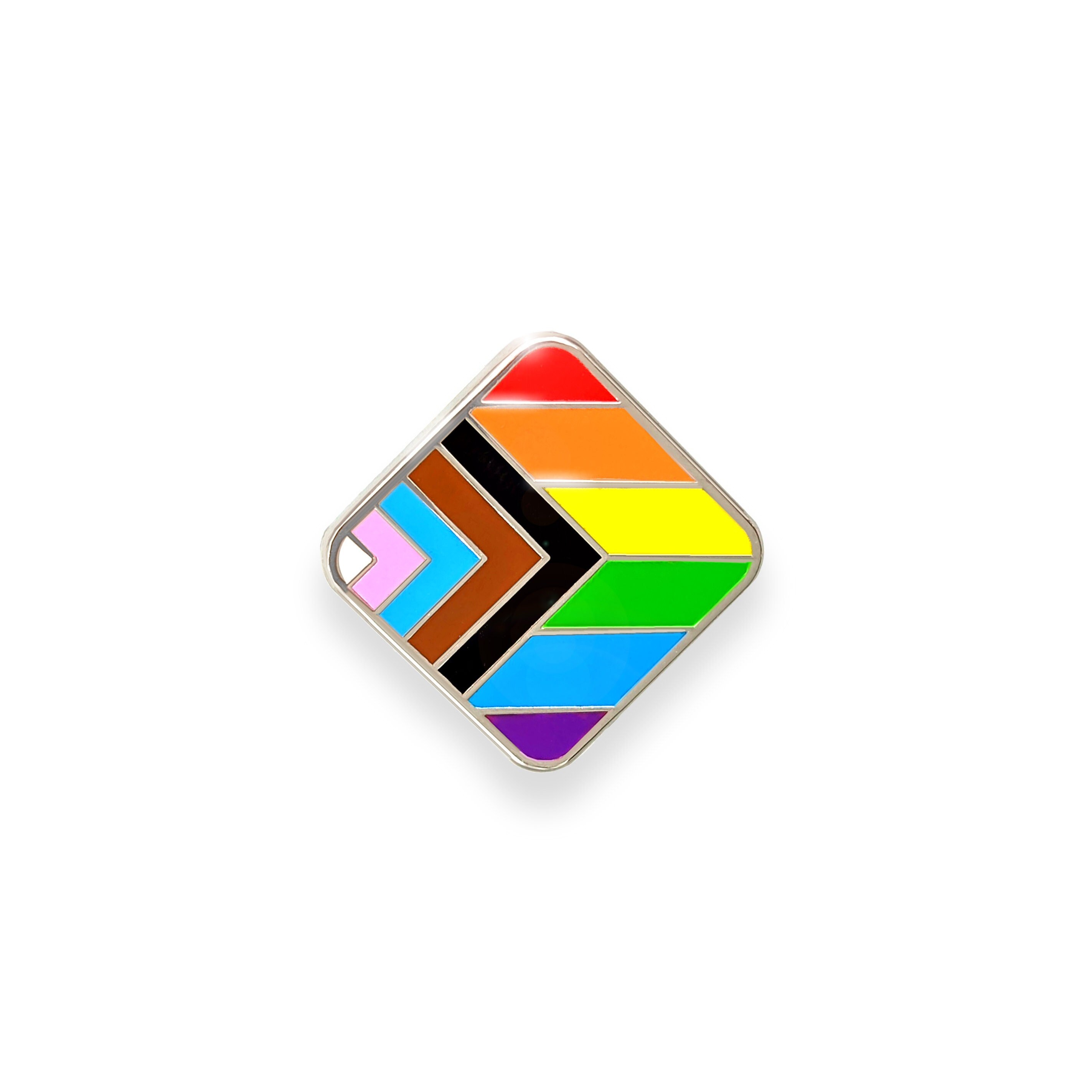 Progress Pride Flag Pin Inclusive Pride LGBTQ Enamel Pin - Etsy