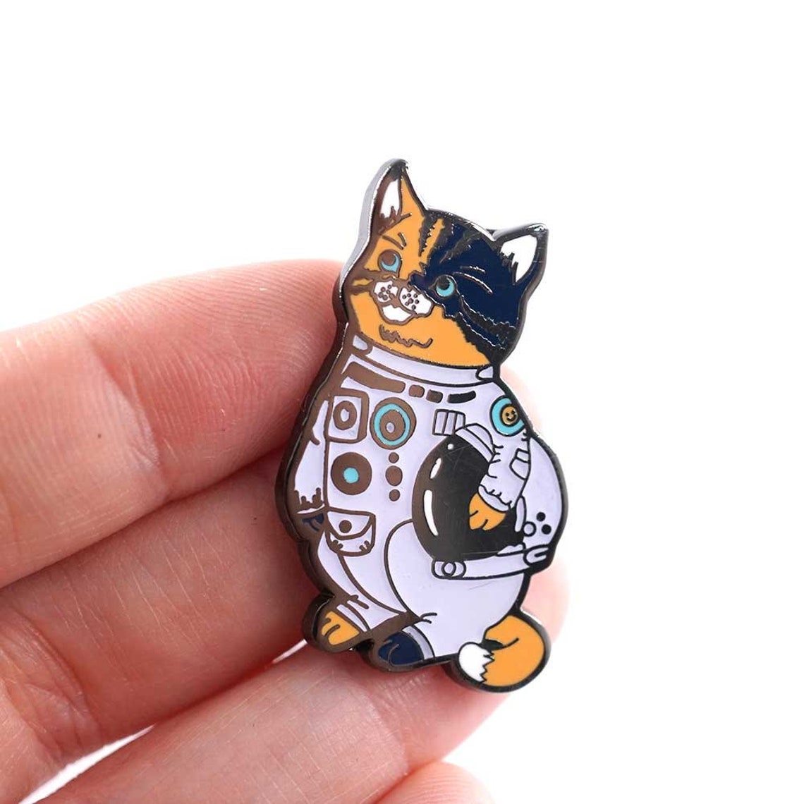 Cat Lapel Pin Astronaut Pin Space Lover Cat in a Space - Etsy