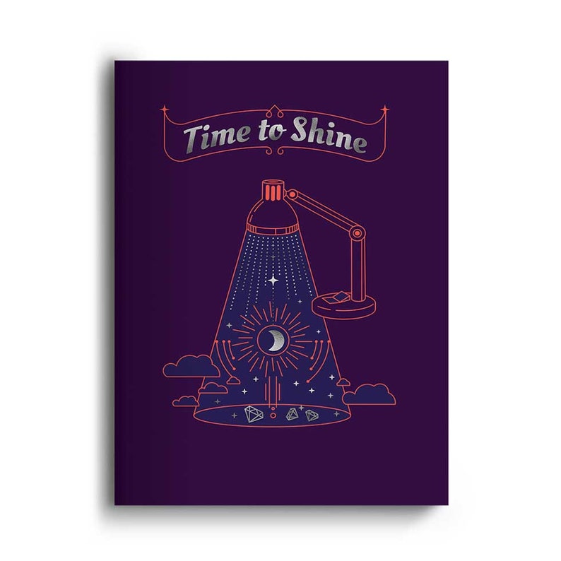 Purple Notebook Packing List Dotted Paper Silver Foil - Etsy