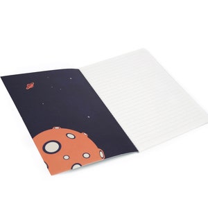 Space Notebook, Space Animals, Lined Paper, Space Notebook, Stationery ...