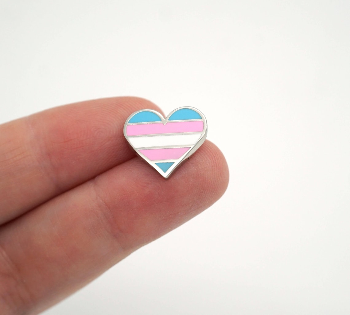 Tiny Transgender Pride Pin Transexual Pin Gay Lapel Pin Etsy