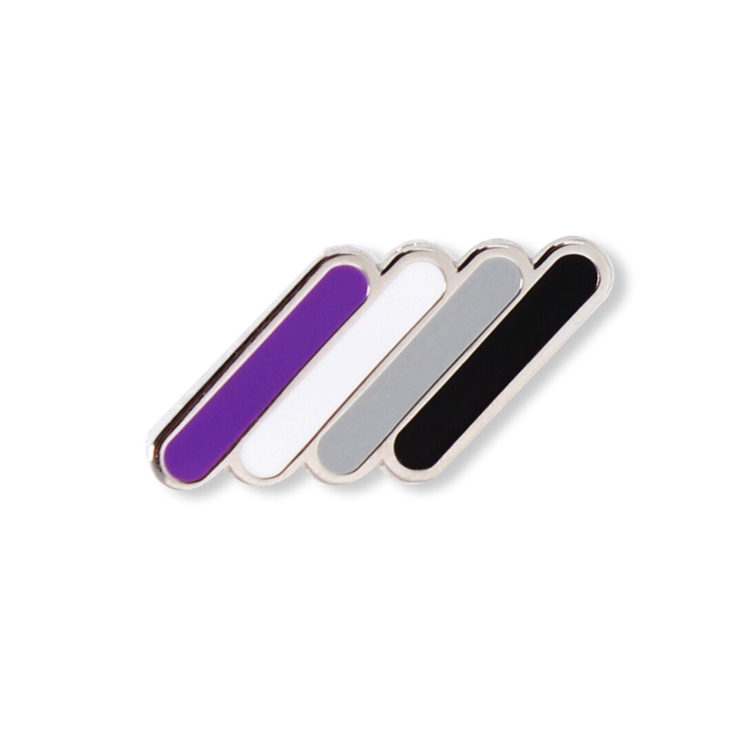 Asexual Pride Pin Flag Pride Pin Pride Lapel Pin Lgbtqia Flag Pin