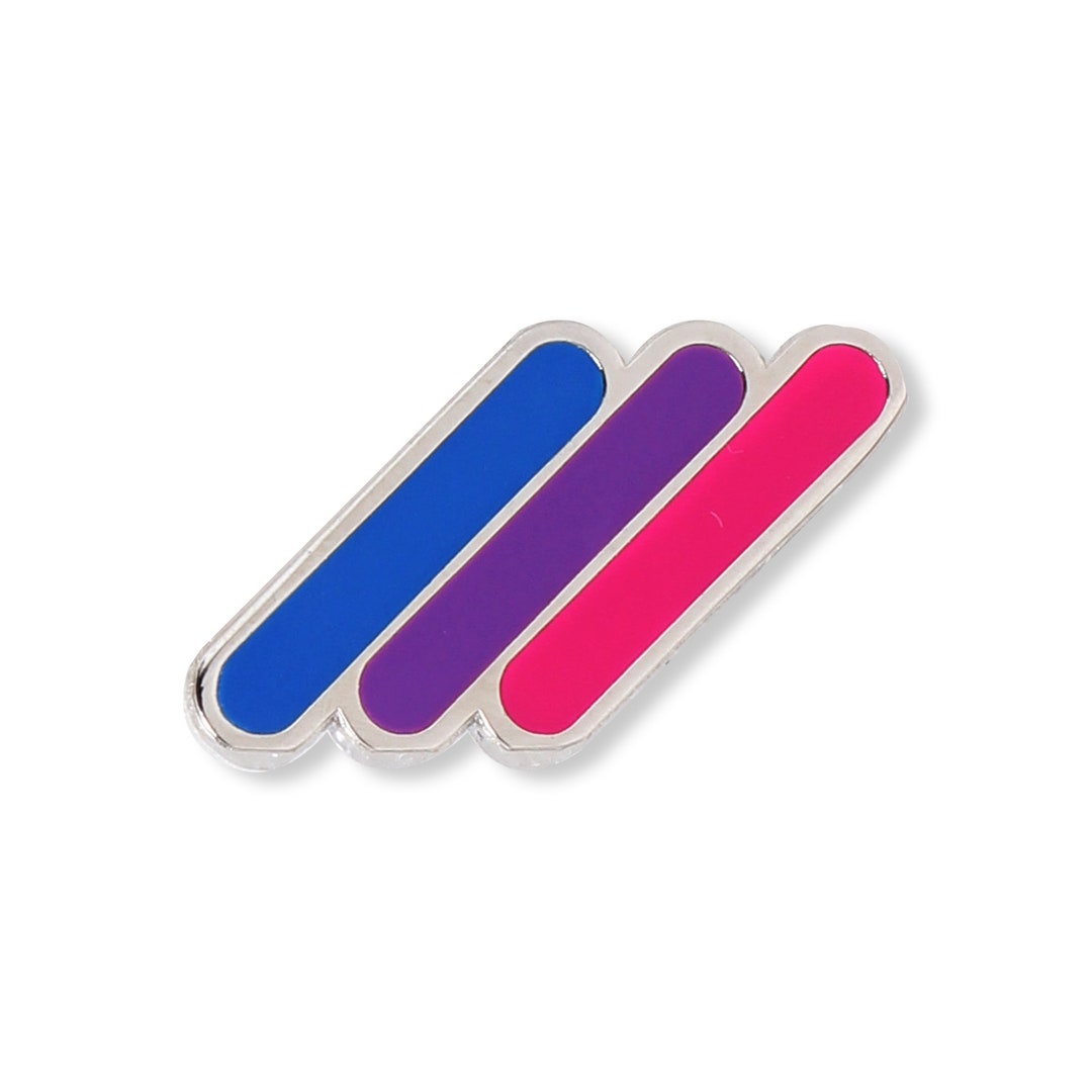 Bisexual Pride Pin ,bisexual Enamel Pin, Pride Lapel Pin, LGBTQIA Flag ...