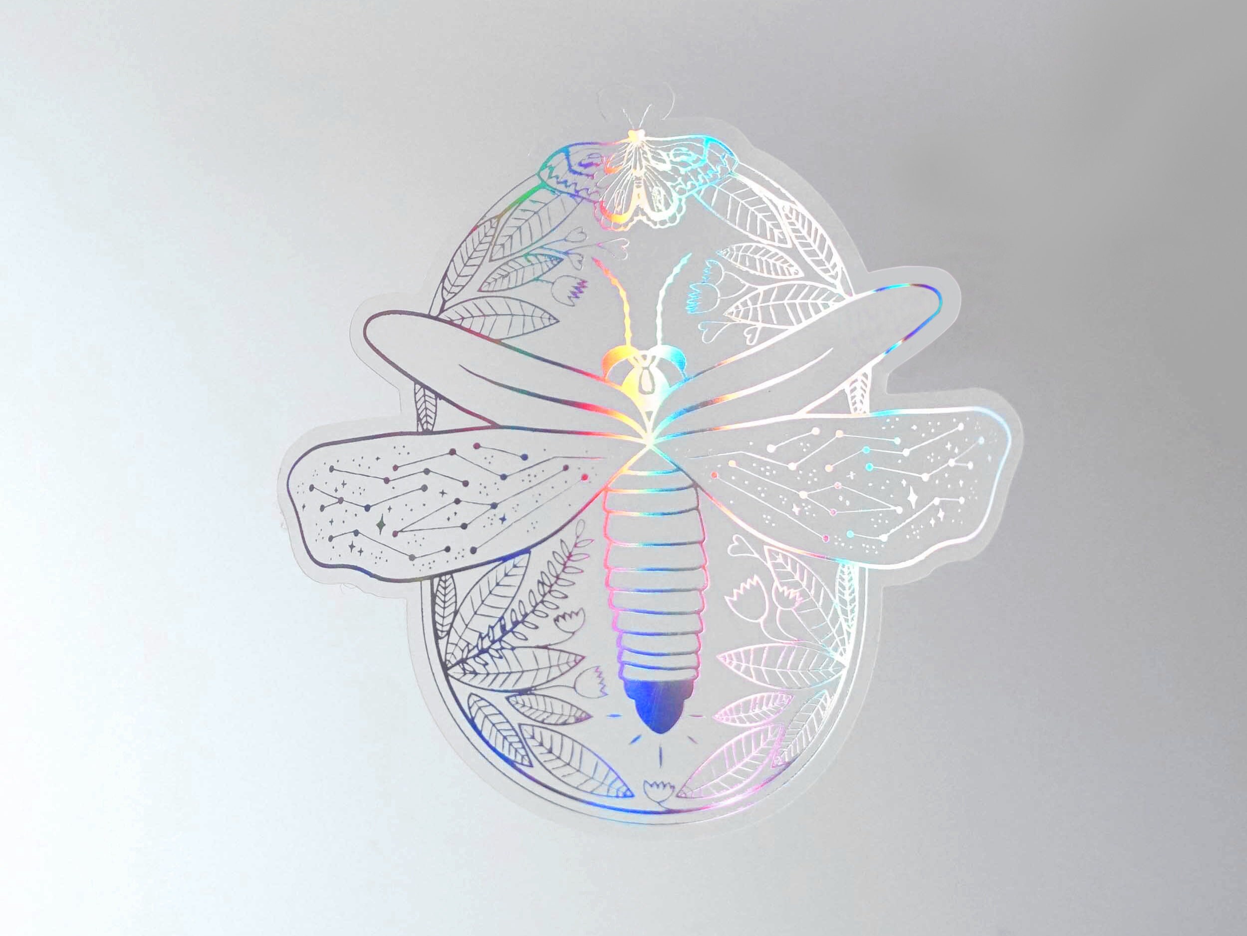 Fireflies Transparent Sticker Insect Sticker Nature Lover - Etsy