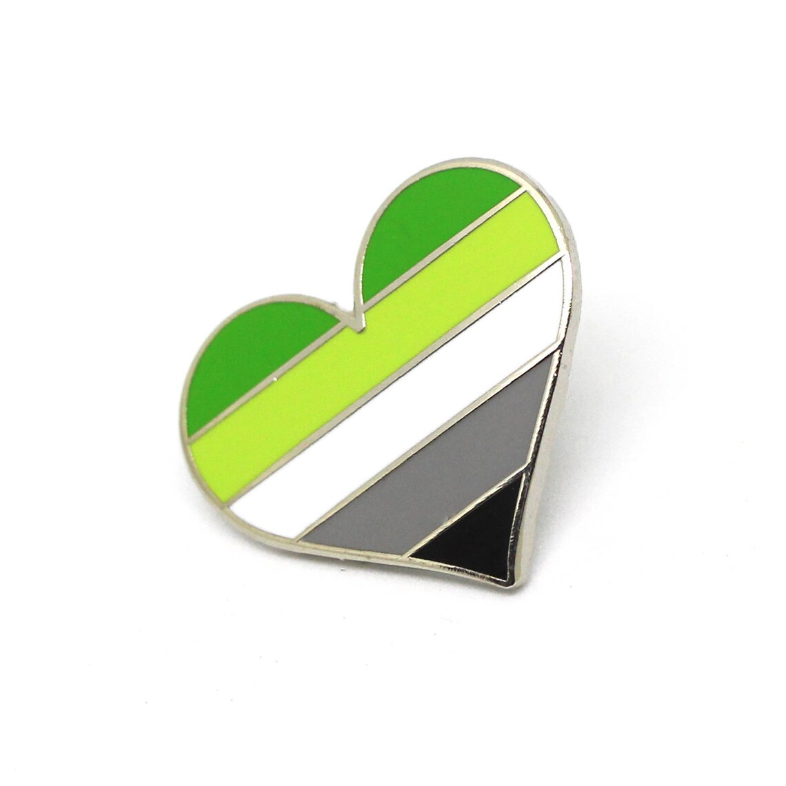 Aromantic Pride Pin Gay Lapel Pin Aromantic Flag Pin Heart - Etsy UK