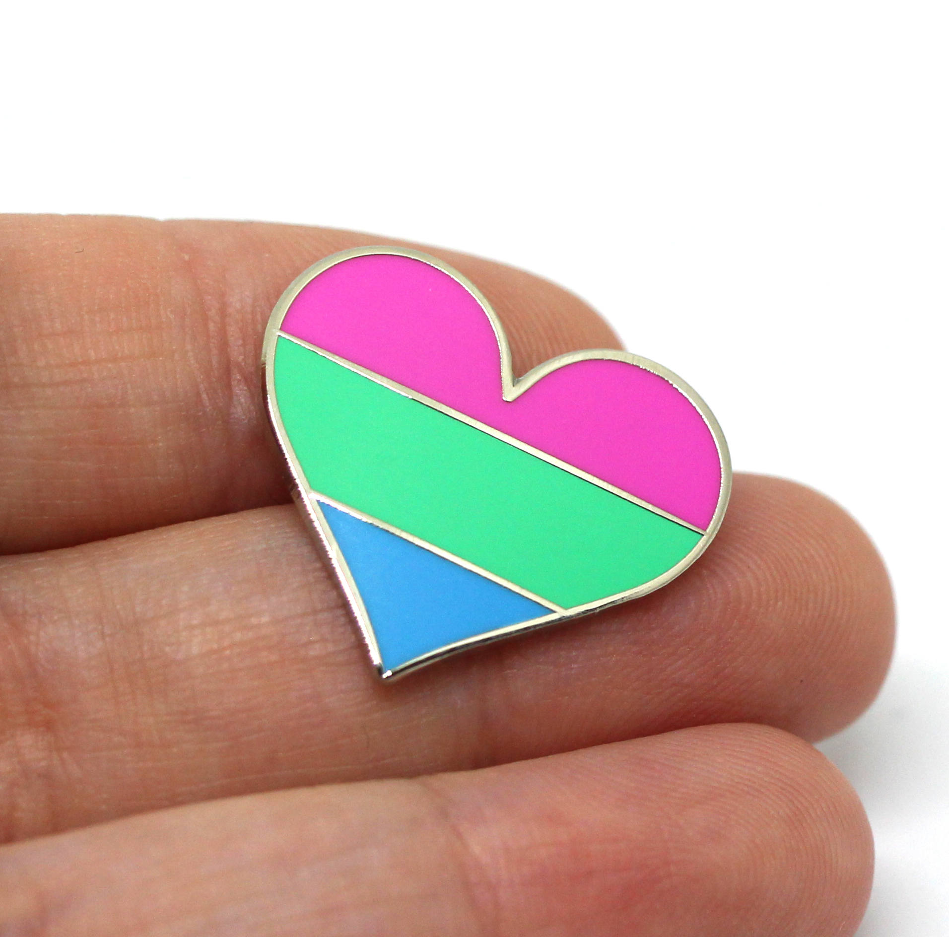 Polysexual Pride Pin Gay Lapel Pin Polysexual Flag Pin Etsy