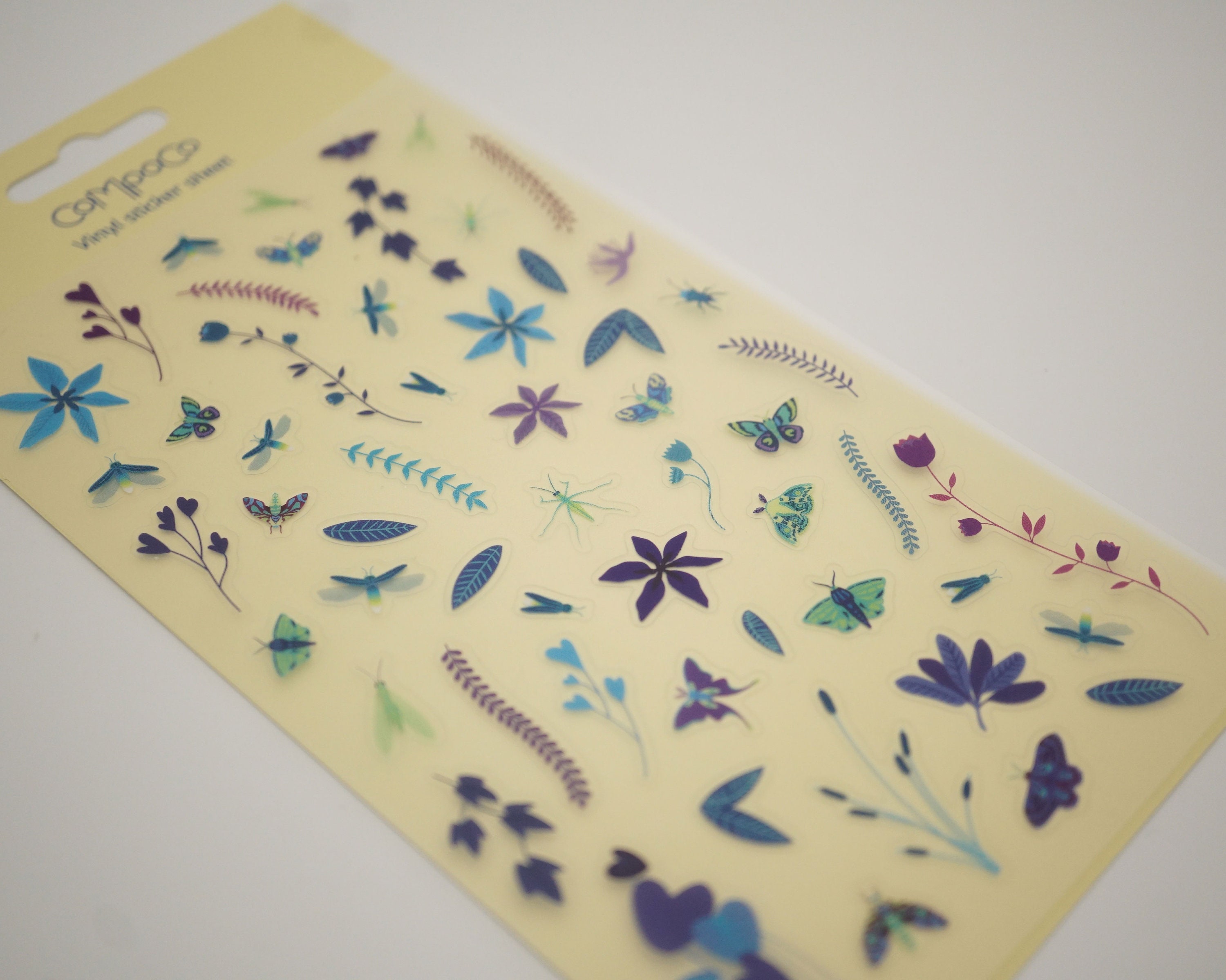 Insects Sticker Sheet Fireflies Sticker Flowers Stickers - Etsy