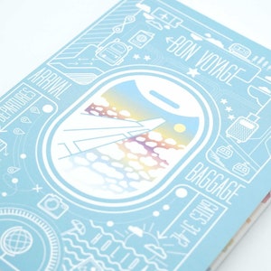 Airplane Journal, Mini Journal, Airplane Notebook, Travel Notebook ...