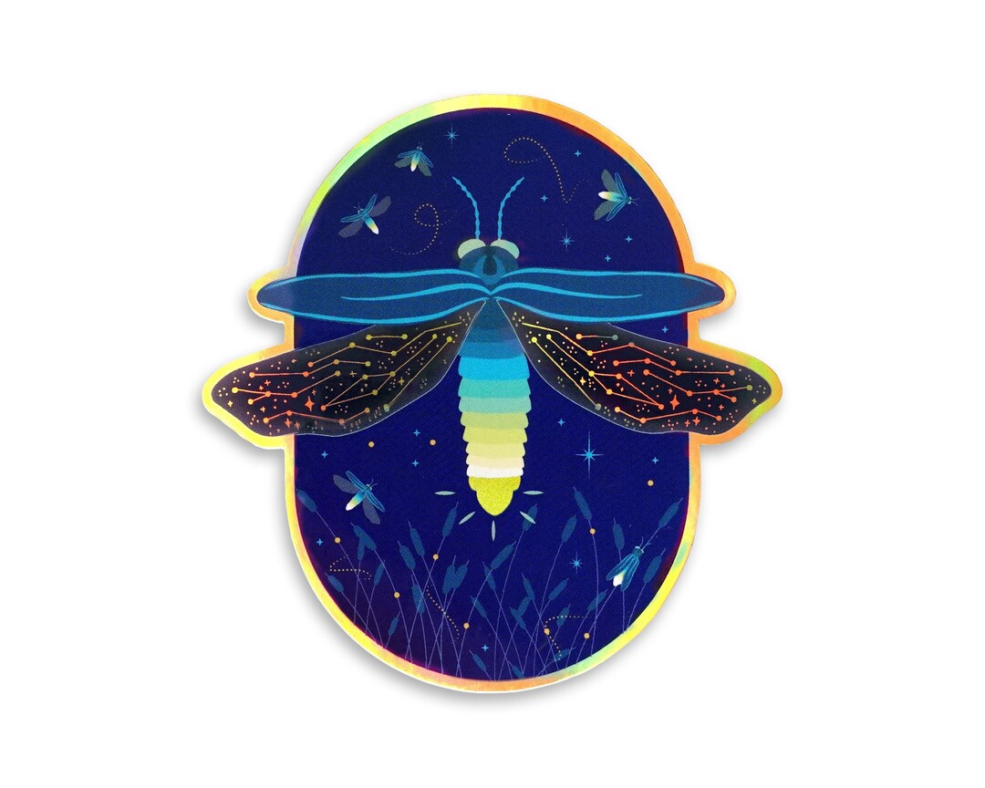 Fireflies Sticker, Insect Sticker, Nature Lover Sticker, Born to Shine ...