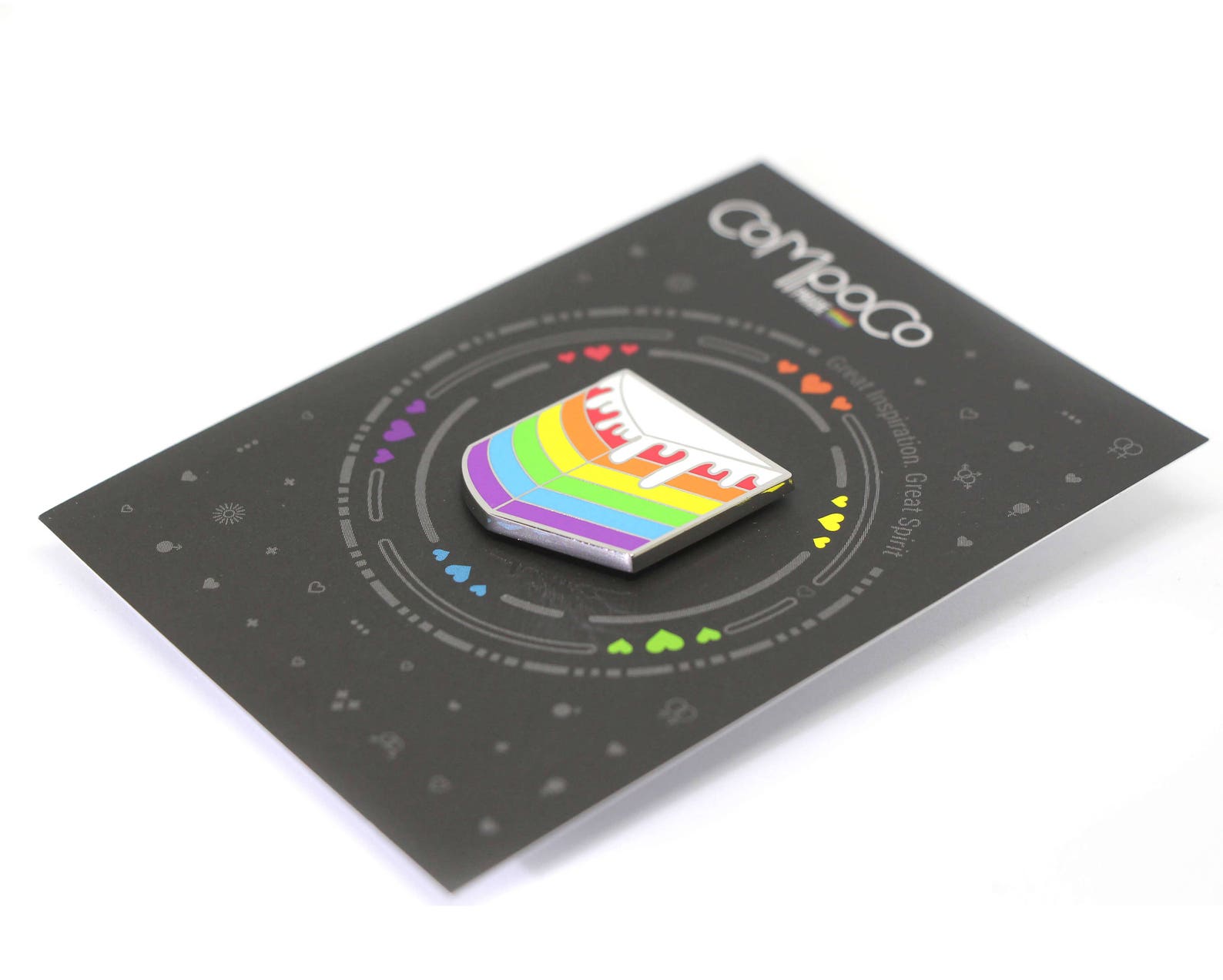 Rainbow Cake Pin Rainbow Pin Enamel Pin Lapel Pin Pride | Etsy