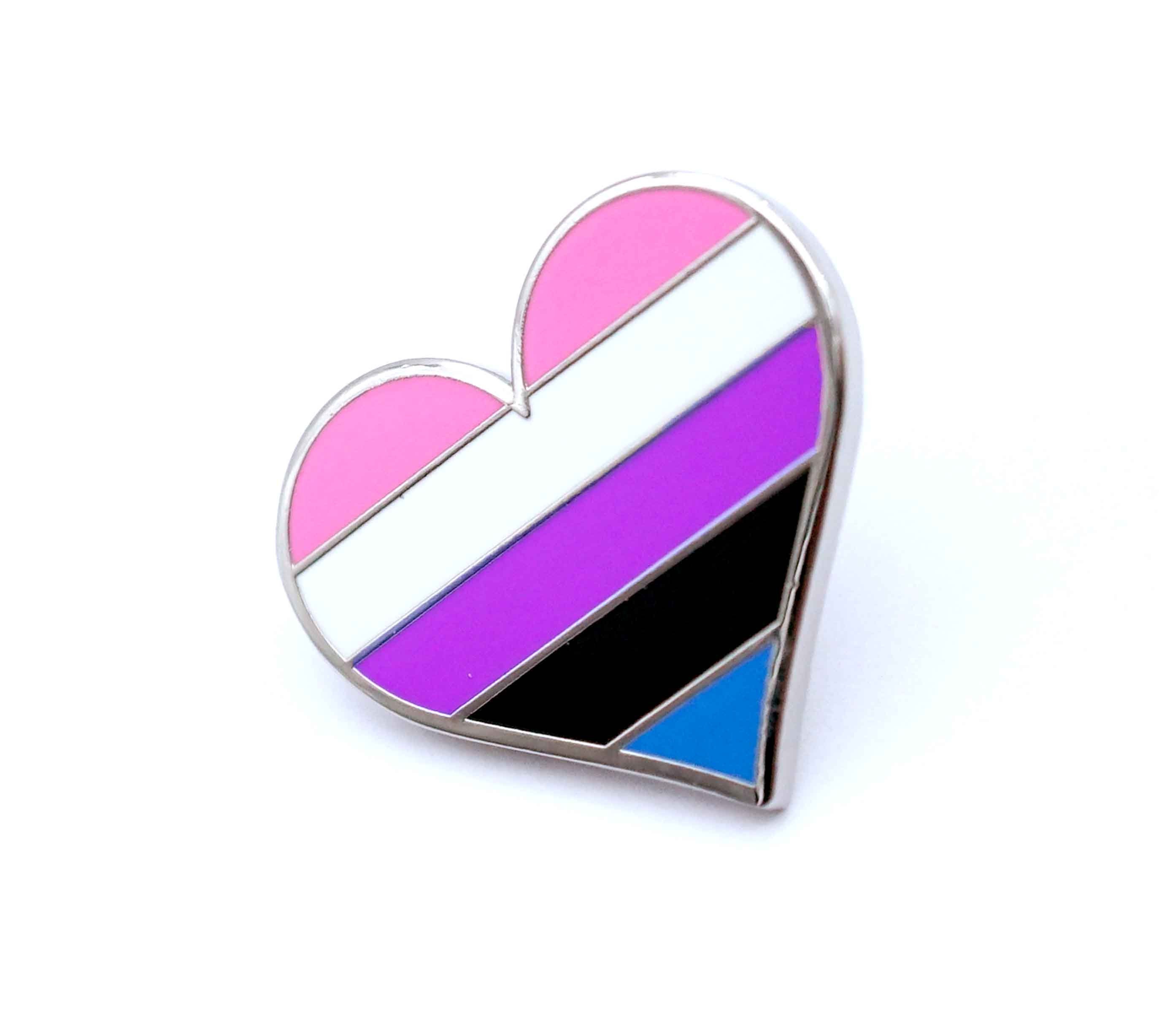 Gender Fluid Pride Pin Lgbt Lapel Pin Genderfluid Flag Pin Etsy