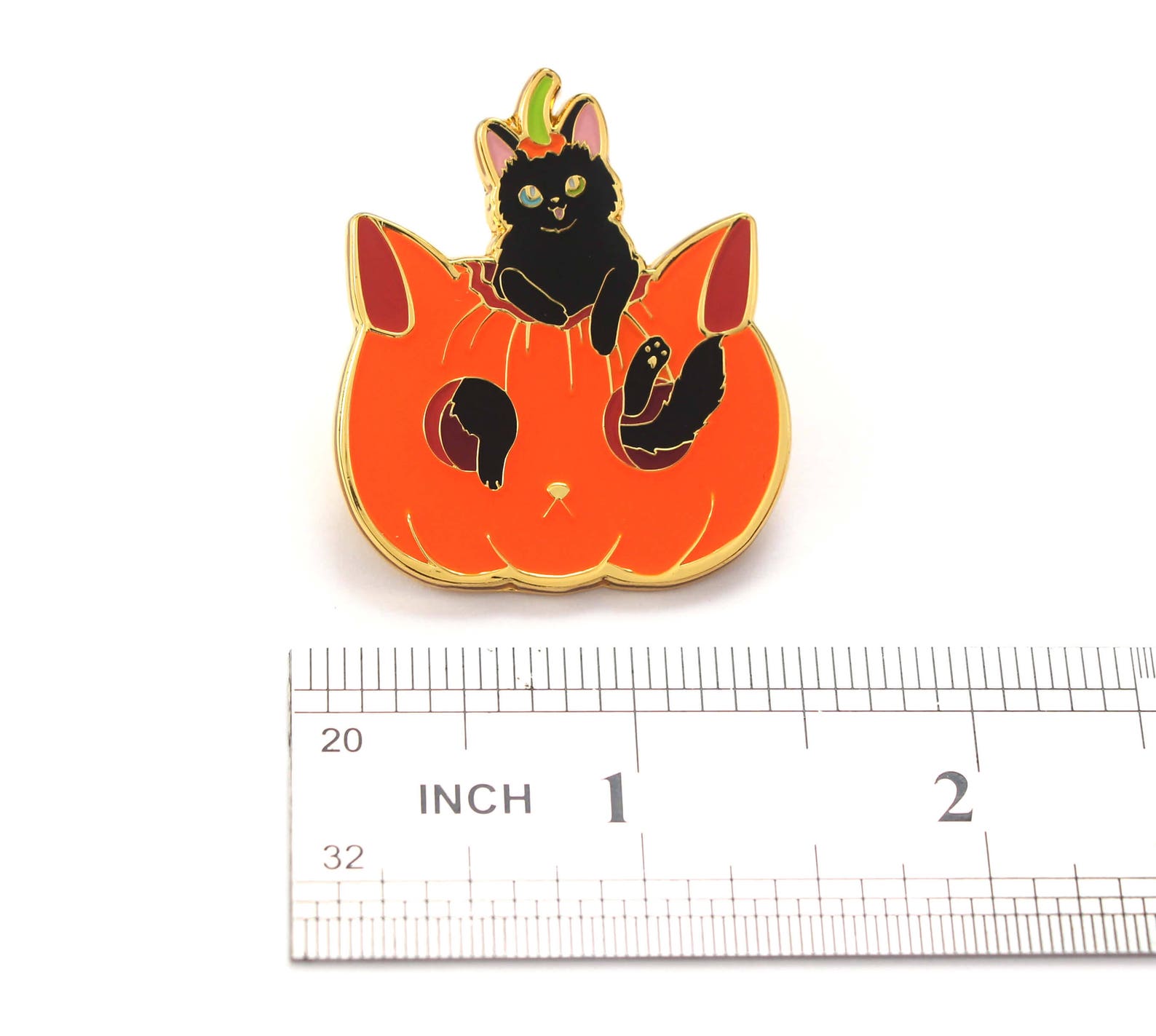 Cat Enamel Pin Halloween Accessory Black Cat Pin Halloween - Etsy