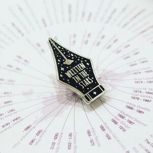 Space Pin, Written in the Stars Pin, Enamel Pin, Space Enamel Pin ...