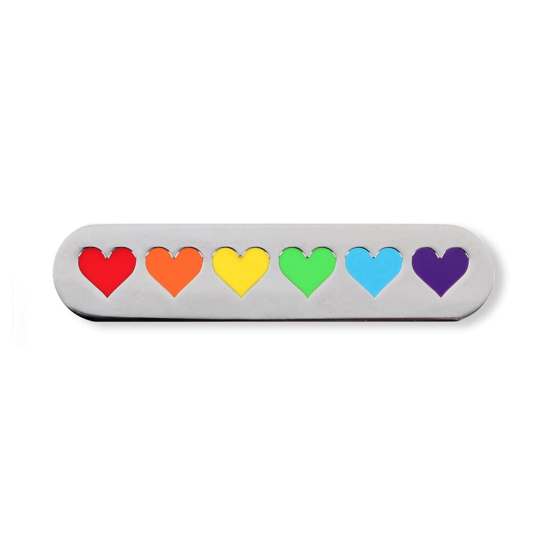 Pride Gay Pride Pin, Hearts Pride Pin, Gay Lapel Pin, LGBTQ Flag Pin ...