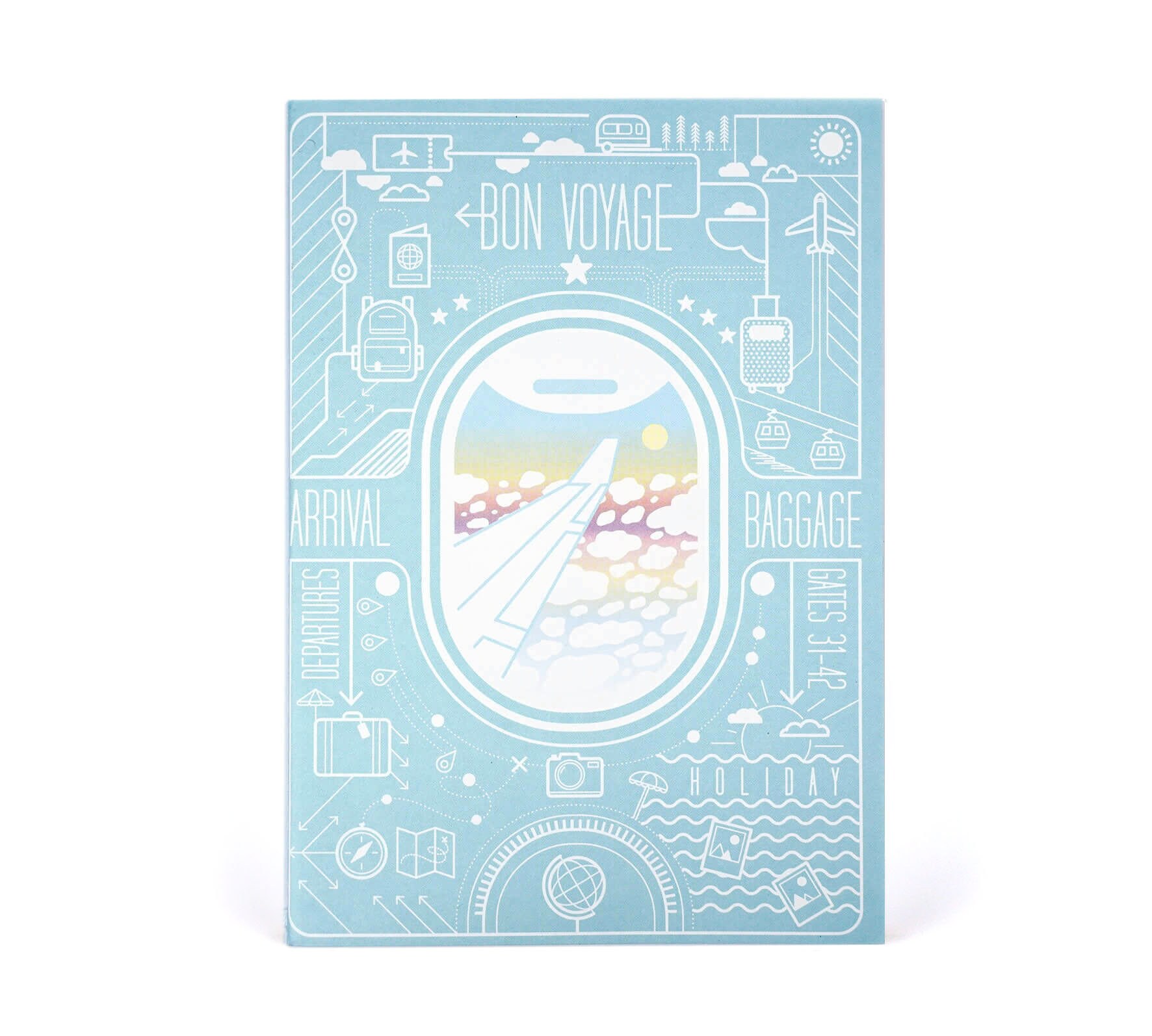 Airplane Notebook Travel Notebook Lined Paper Airplane View | Etsy