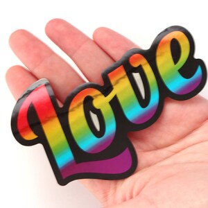 LGBTQ Sticker Set, Pride Stickers, Latop Metallic Stickers, Rainbow ...