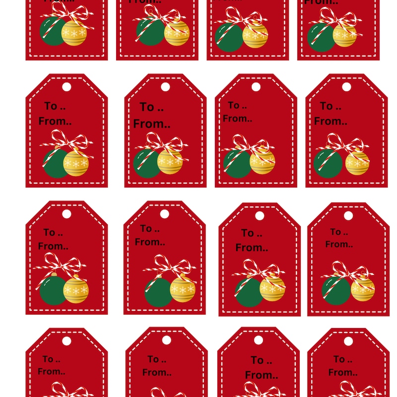 Red Gift Tags - 60+ Gift Ideas for 2024