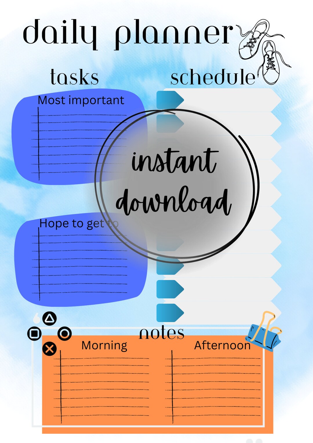 Daily Planner for Teen Boys Help Manage ADHD and Anxiety Related Time ...