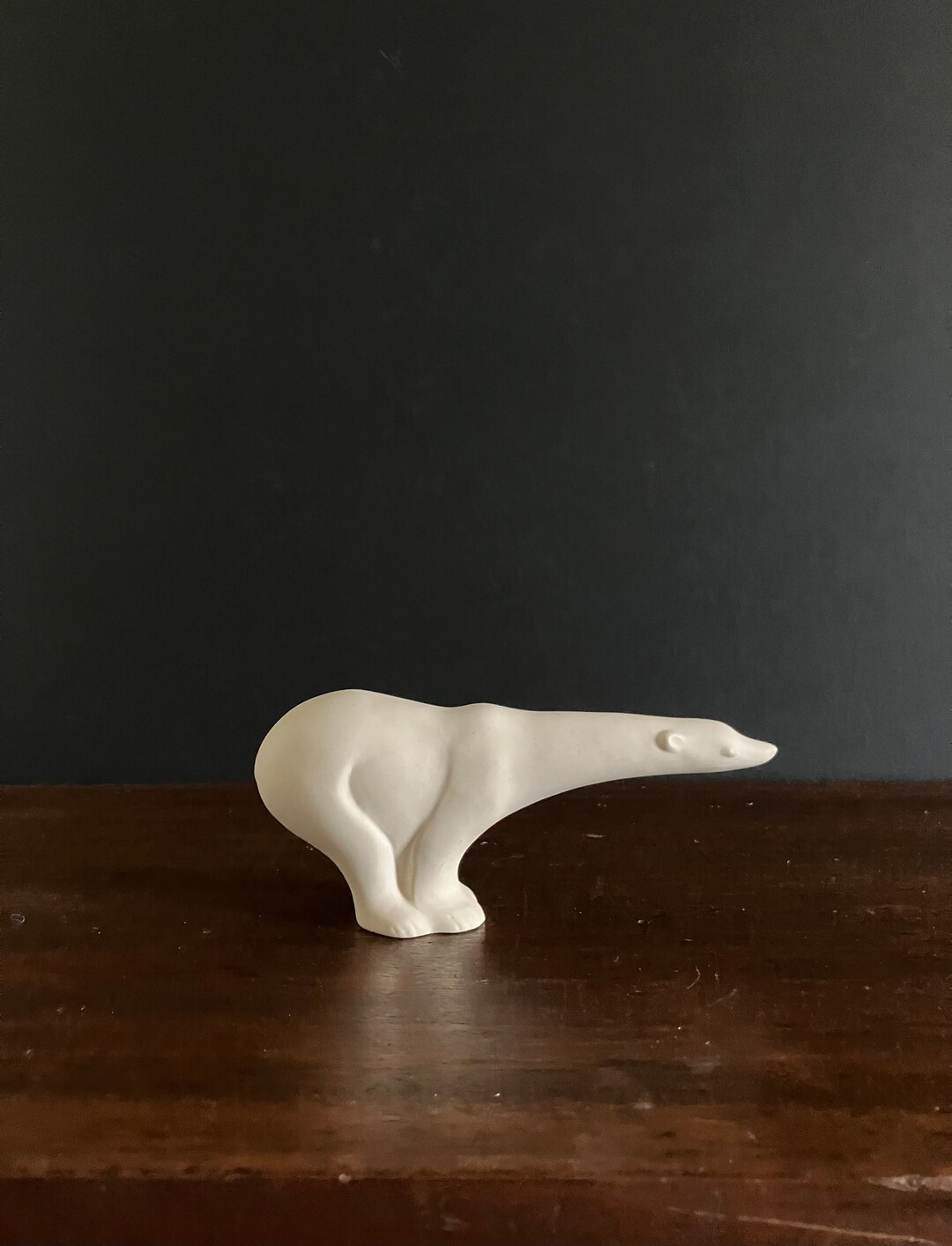 Mid Century Hornsea Pottery Ulrome Pottery Rare White Matte Polar Bear ...