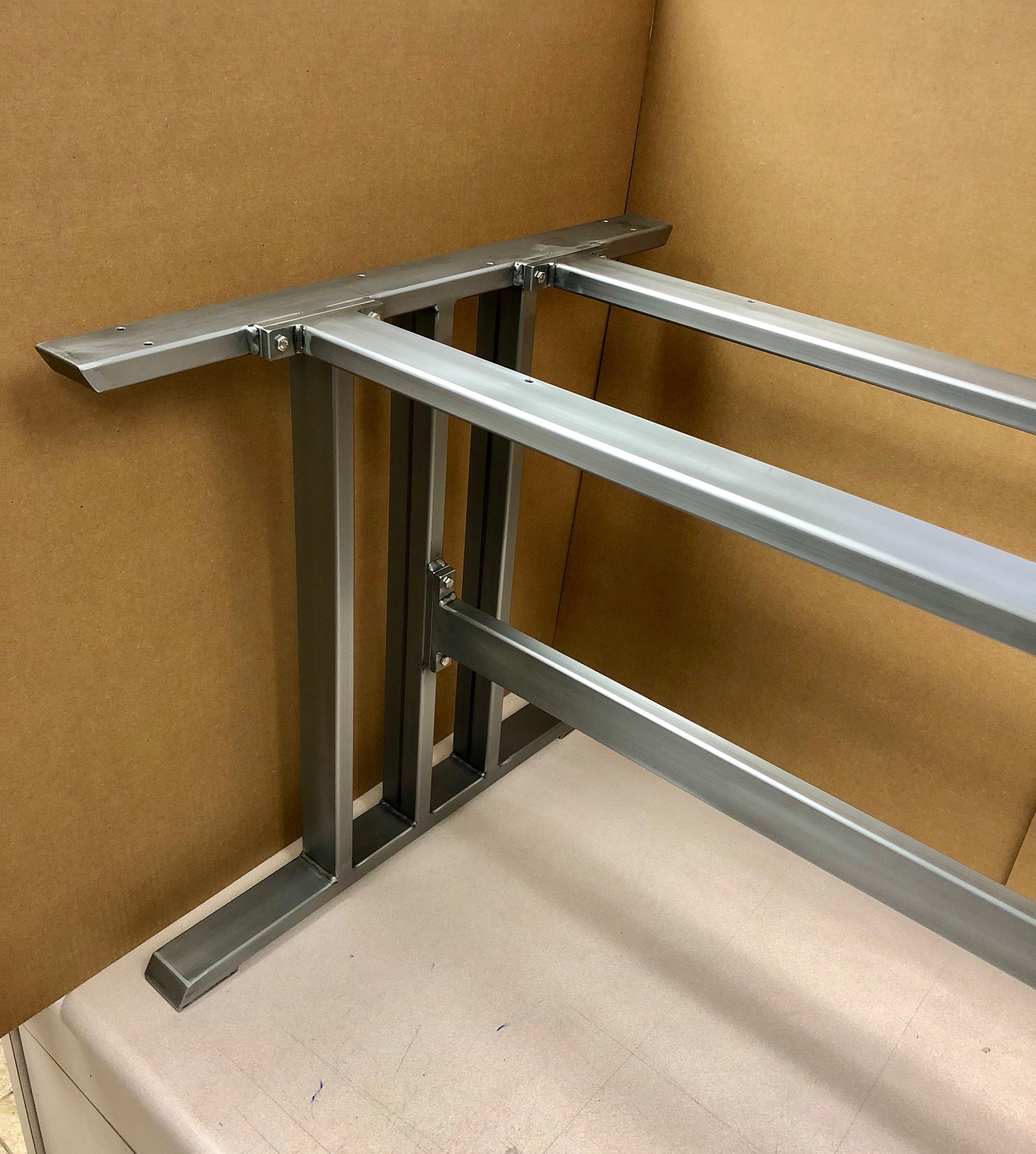 Design Dining Table Base Heavy Duty Sturdy Steel Base 2 Legs - Etsy