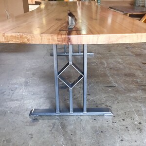 Live Edge ELM Dining Table, Beautiful Conference Table, Industrial ...