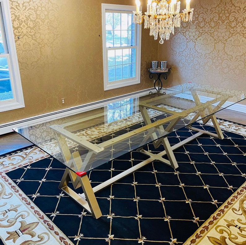 The Diamond Conference Table Base 3 Legs With 6 Braces - Etsy