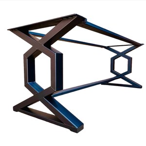 The Hexagon Steel Table Base, Super Heavy Duty Set of 2 Legs With 3 ...