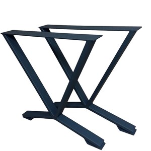 V-shaped Dining Table Legs, Industrial Legs, Set of 2 Steel Legs - Etsy