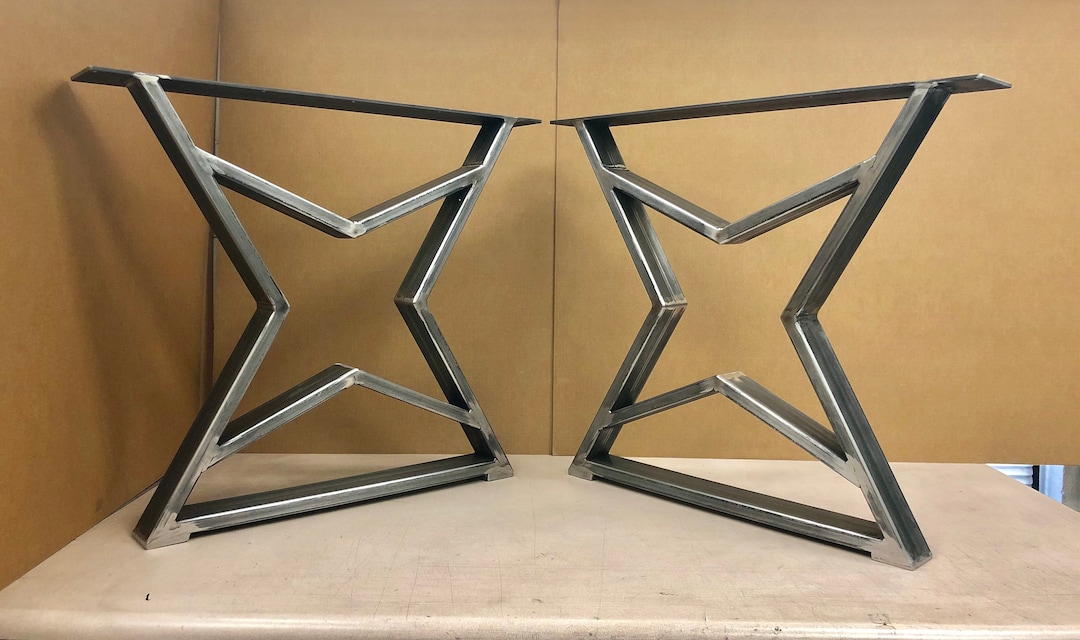 The Stars Design Dining Table Legs Industrial Steel Legs - Etsy