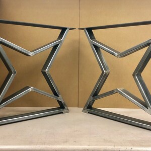 The Stars Design Dining Table Legs Industrial Steel Legs - Etsy