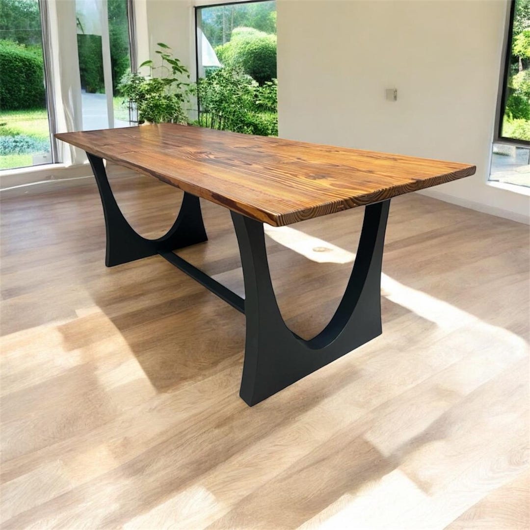 Modern Steel Conference Table Base, Heavy Duty Metal Legs, Made in USA ...