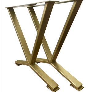 V-shaped Dining Table Legs, Industrial Legs, Set of 2 Steel Legs - Etsy
