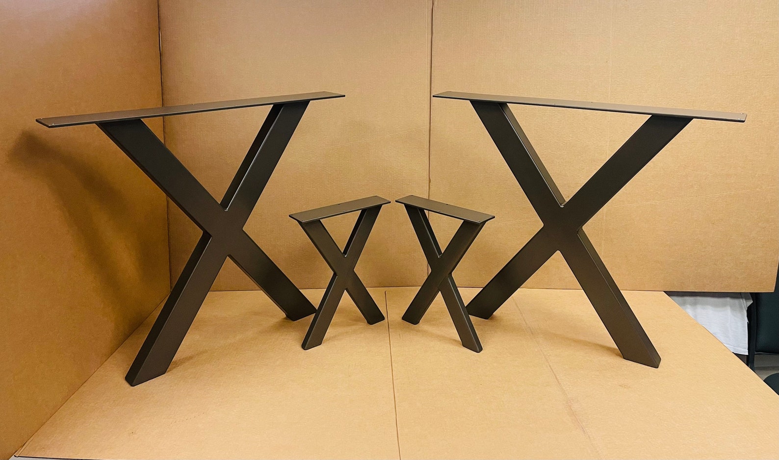 X Design Dining Table Legs With Bench Legs - Etsy