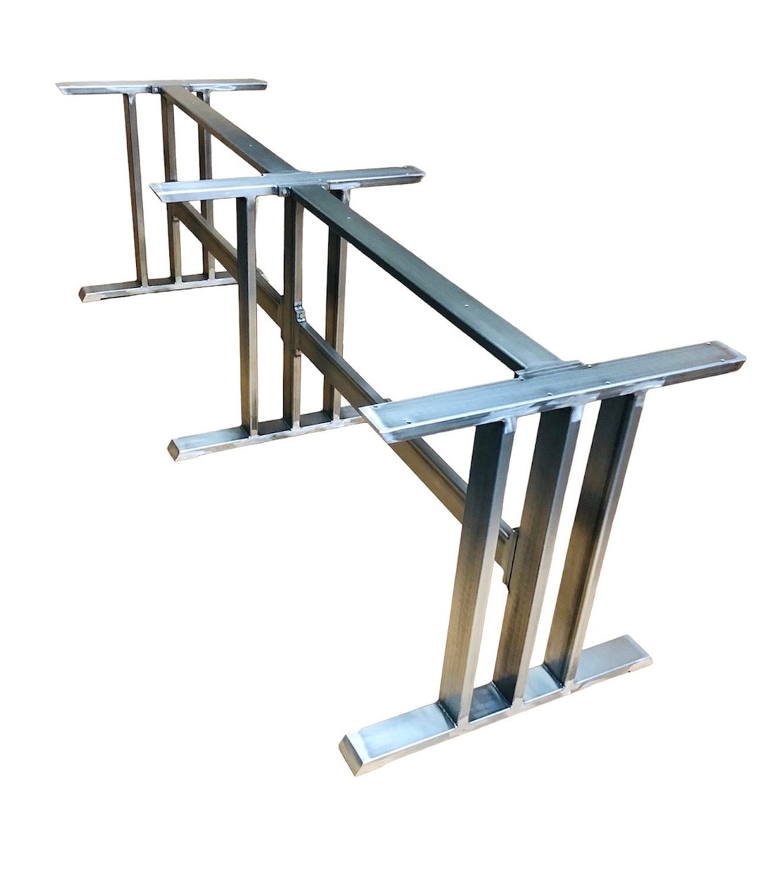 Conference Table Base, Heavy Duty Steel Table Base, Set of 3 Legs and 4 ...