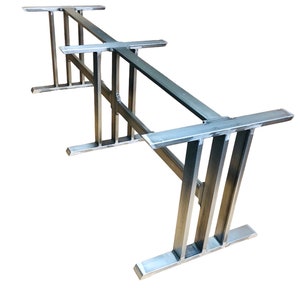 Conference Table Base, Heavy Duty Steel Table Base, Set of 3 Legs and 4 ...
