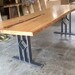 Live Edge ELM Dining Table, Beautiful Conference Table, Industrial ...