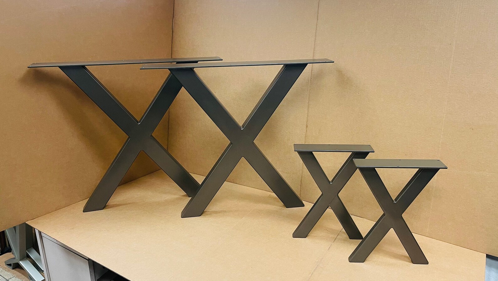 X Design Dining Table Legs With Bench Legs - Etsy