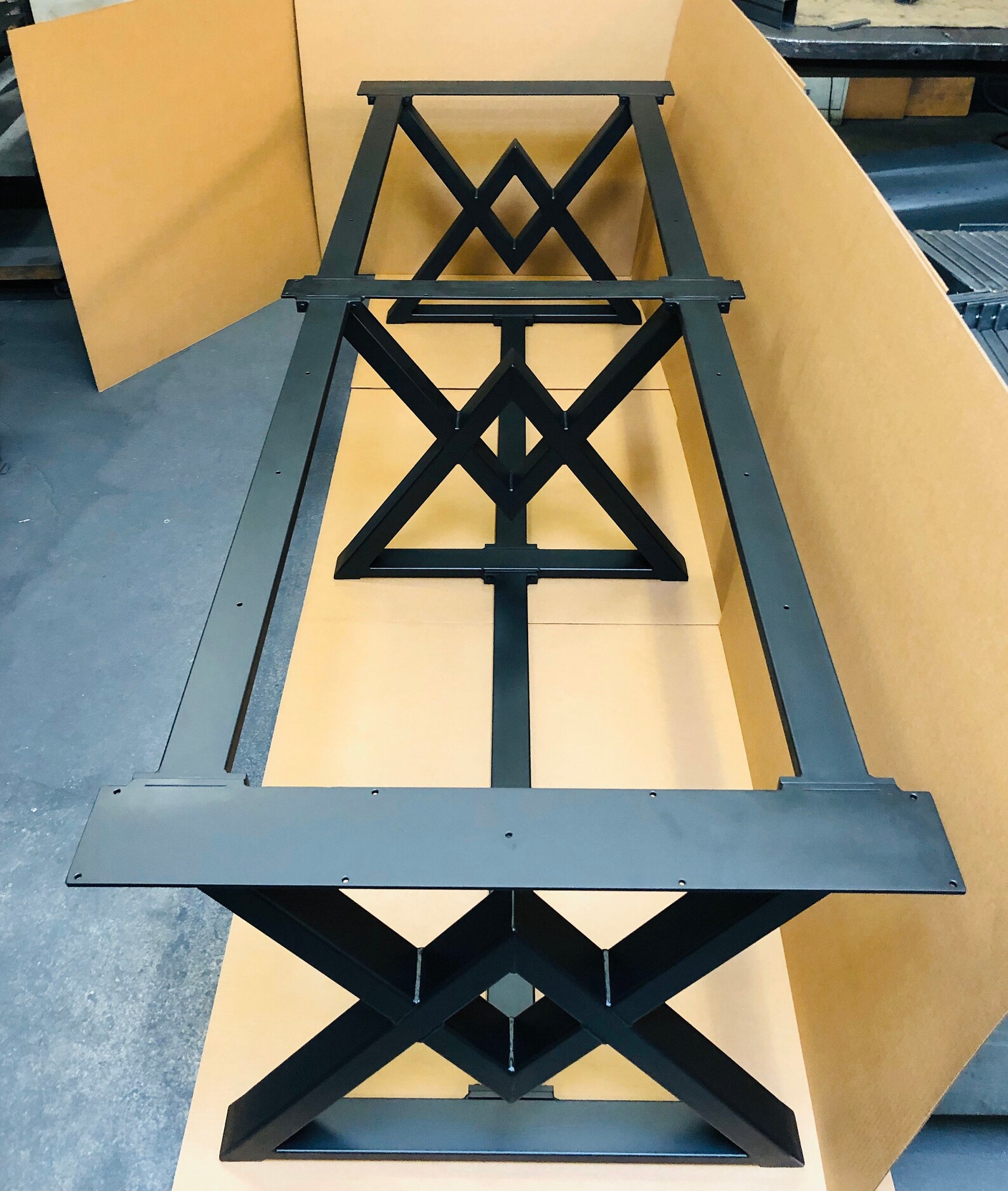 The Diamond Conference Table Base 3 Legs With 6 Braces - Etsy