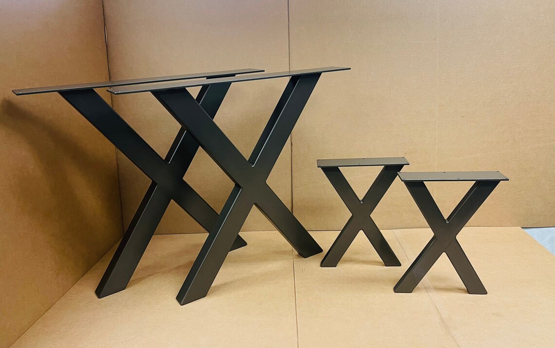 X Design Dining Table Legs With Bench Legs - Etsy