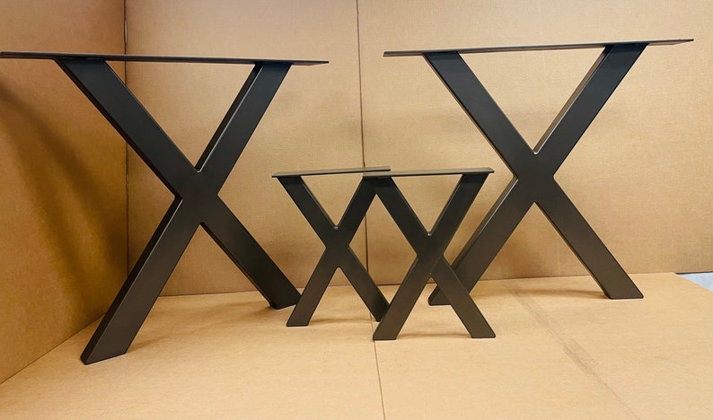 X Design Dining Table Legs With Bench Legs - Etsy