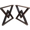 V-shaped Dining Table Legs, Industrial Legs, Set of 2 Steel Legs - Etsy